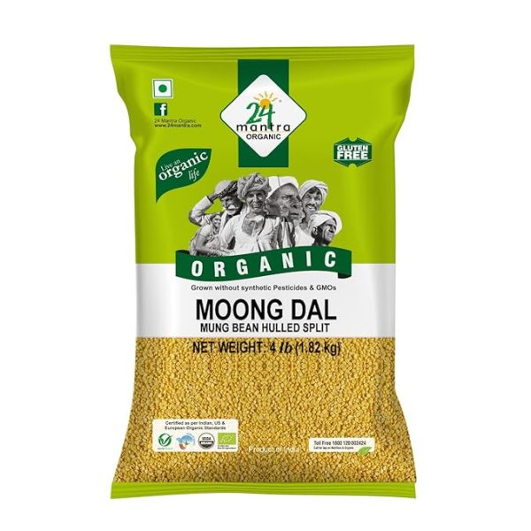 Shop 24 Mantra Organic Moong Dal 4Lb Online | South Asian Central USA