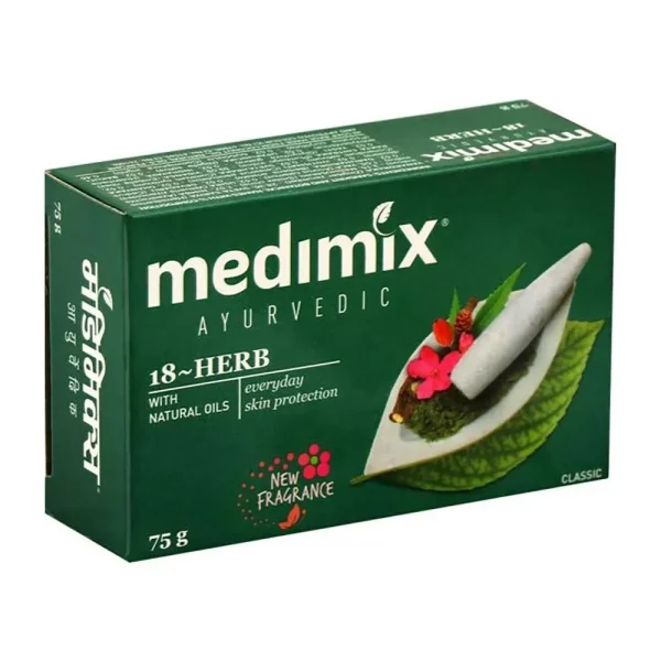 Shop Medimix Soap 18-Herb 75G Online | South Asian Central USA