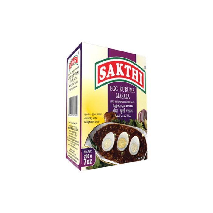 Shop Shakthi Egg Kuruma Masala 200g Online | South Asian Central USA