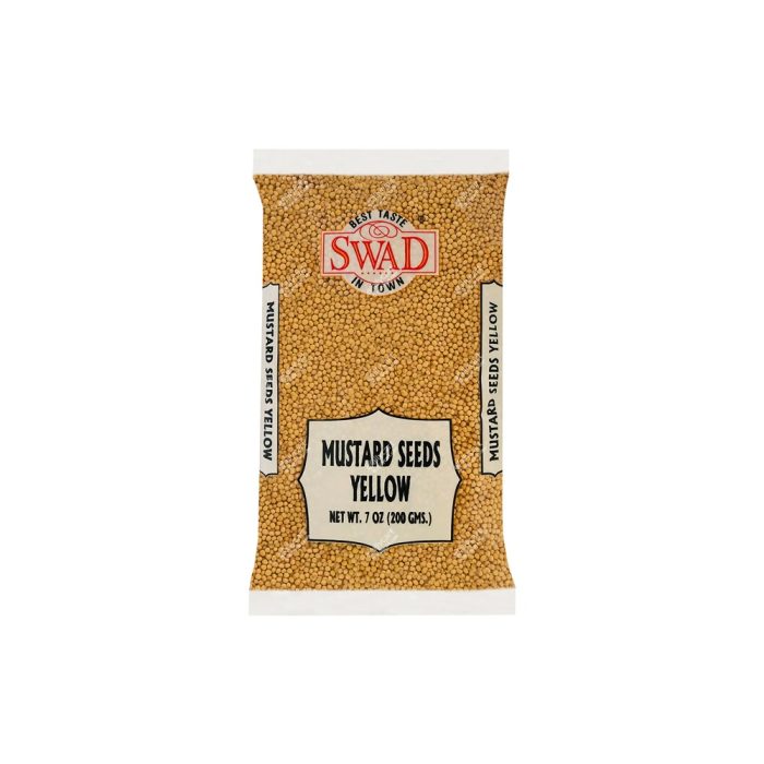 Shop Swad Mustard Seeds Yellow 200g Online | South Asian Central USA