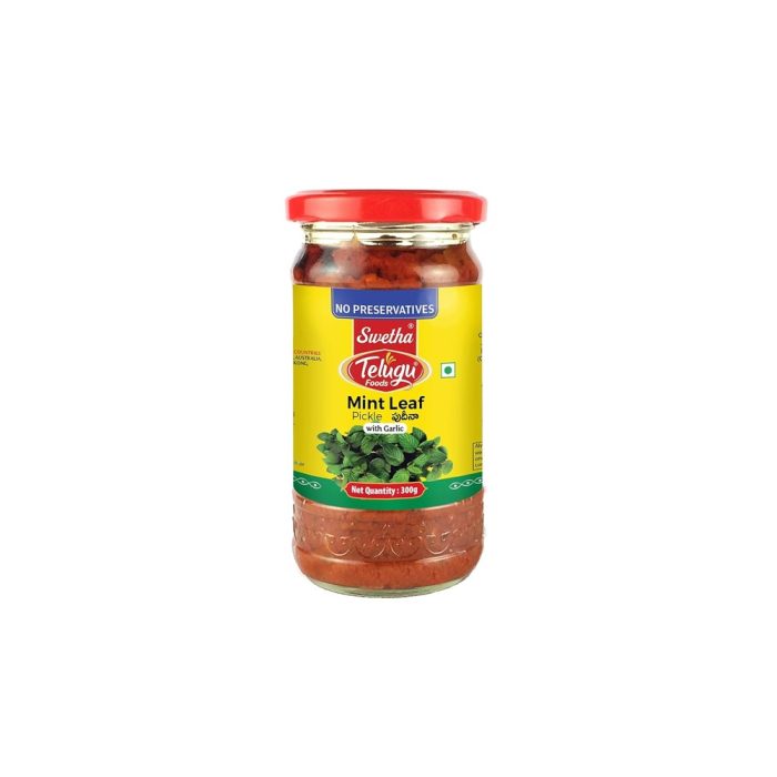 Shop Swetha Telugu Foods Mint Leaf Pickle 300g Online | South Asian ...